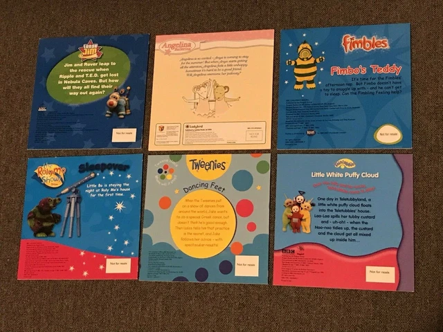 BBC CBEEBIES BOOKS x 6 tweenies, teletubbies, fimbles etc daily mirror ...