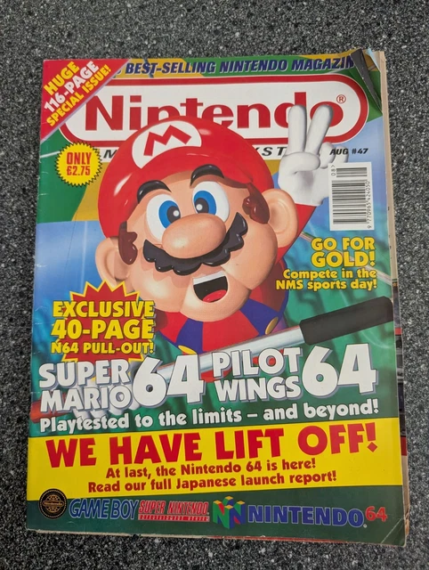 NINTENDO OFFICIAL MAGAZINE Issue 47 August 1996 - Super Mario 64 ...