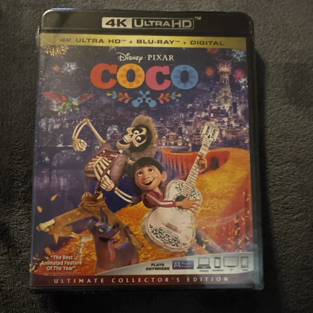 DISNEY COCO (4K Ultra HD + Blu-Ray + Digital, 2017) New Sealed Pixar £22.50 - PicClick UK