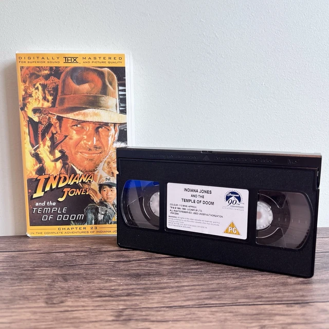 INDIANA JONES AND the Temple of Doom VHS Video Tape Movie 1984 £2.99 ...