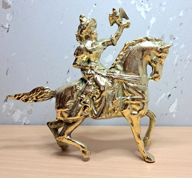 ANTIQUE LADY FALCONER On Horseback Spelter Meral Copper Topper Statue ...