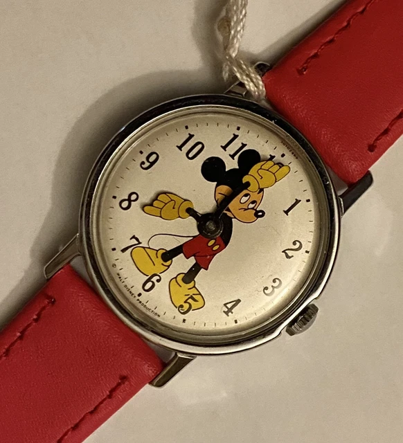 VINTAGE TIMEX MICKEY MOUSE WATCH WDP, (walt disney) 1969. 32m.RARE DIAL ...