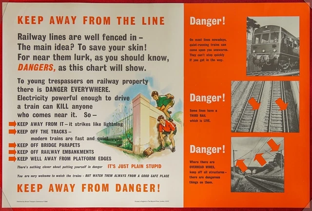 METRO CAMMELL DMU Br Rail Safety Poster Keep Away From Line Artwork ...