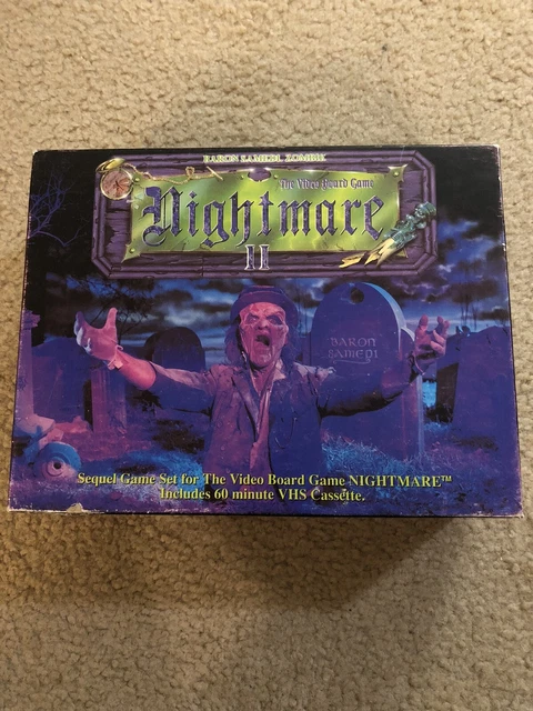 **COMPLETE** VINTAGE 1991 Nightmare 2 II VHS Horror Board Game ...