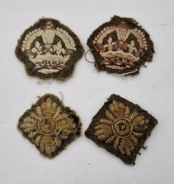 WW2 BRITISH ARMY Lieutenant Colonel Rank Insignia Padded Cloth ...