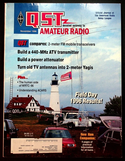 VINTAGE QST MAGAZINE November 1996 CQ Field Day ACARS Transmitter ARRL ...