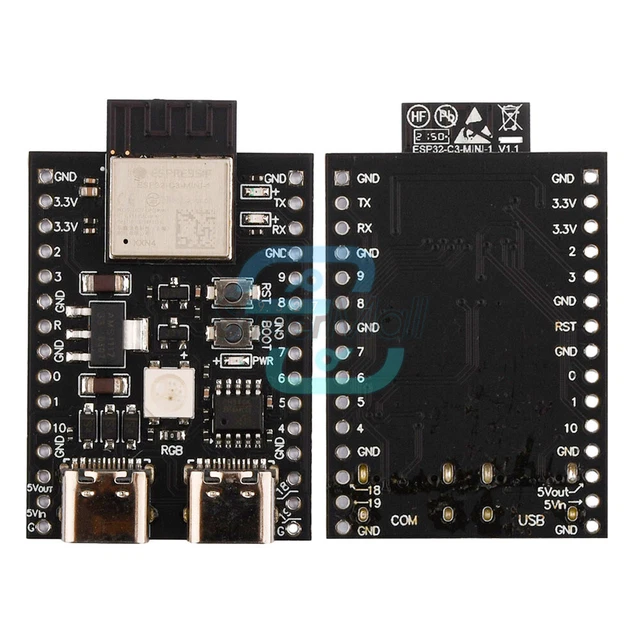 ESP32/ESP32-C3/ESP32-S3 DUAL TYPE-C Dev Board CORE Board ESP32-C3 ...