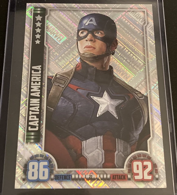 TOPPS HERO ATTAX TCG - Marvel MCU series - Holographic Foil #22 Captain ...