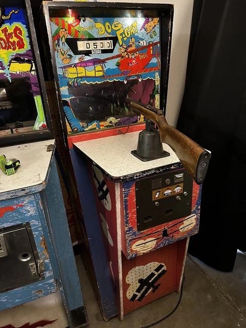 ORIGINAL 1968 MIDWAY DOG FIGHT Rifle Arcade Gun Game Works! NO RESERVE ...