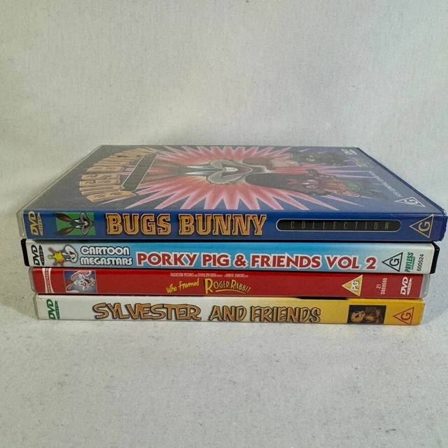 BUGS BUNNY PORKY Pig Sylvester and Friends Looney Tunes DVD Bundle PAL ...