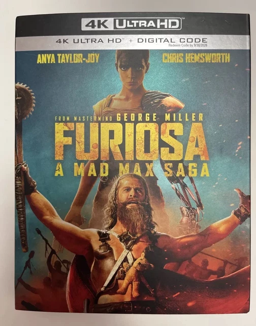 FURIOSA A MAD Max Saga (2024 4K UHD Blu-ray W Slipcover) No Digital ...