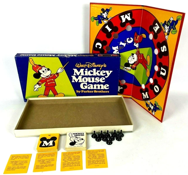 WALT DISNEY'S MICKEY Mouse Board Game by Parker Brothers Vintage 1976 ...