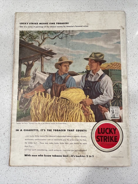 LIFE MAGAZINE 10/12/42 WWII USAF Safety Posters Roosevelt Gandhi Hitler ...