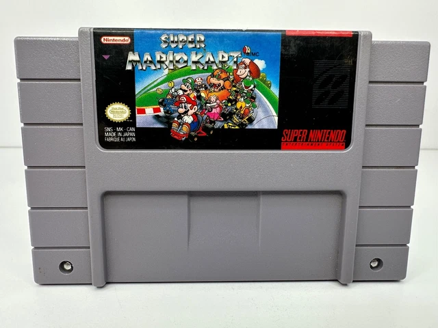 SUPER MARIO KART Super Nintendo SNES Cart Tested Working $49.97 ...