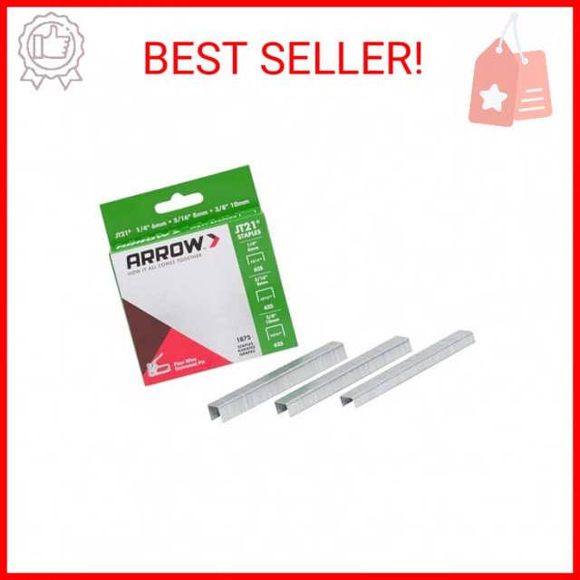 ARROW 21MP1 JT21 Thin Wire Staples Multipack for Staple Guns and ...