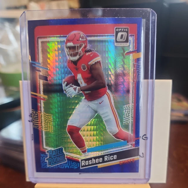 2023 PANINI DONRUSS Optic Mega Rashee Rice RC Blu Hyper Prizm #257 EUR 4,67 - PicClick IT