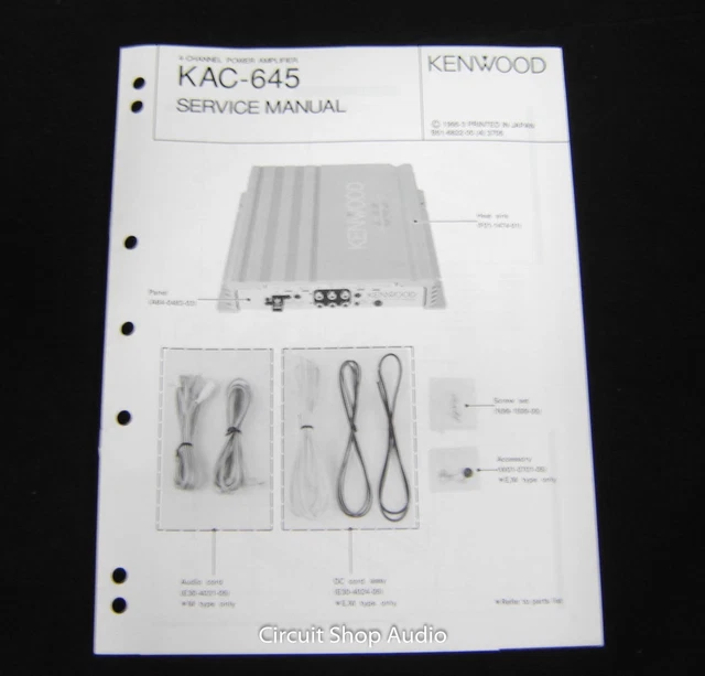 KENWOOD KAC-6402 4/3/2 Channel car Power Amplifier £27.00 - PicClick UK