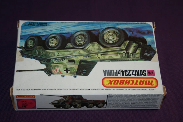 MATCHBOX SD.KFZ 234 Puma Armoured Car 1:76 scale model kit PK-76. EUR ...