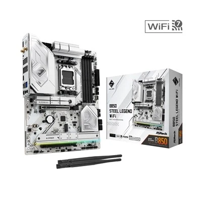 ASROCK B850 STEEL LEGEND WIFI Amd Am5 Socket Motherboard Atx 4X Ddr5 ...