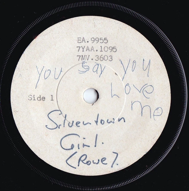 JEL ELLIFF RARE OZ White Label Test Press 45 Silvertown girl EX ’72 HMV ...