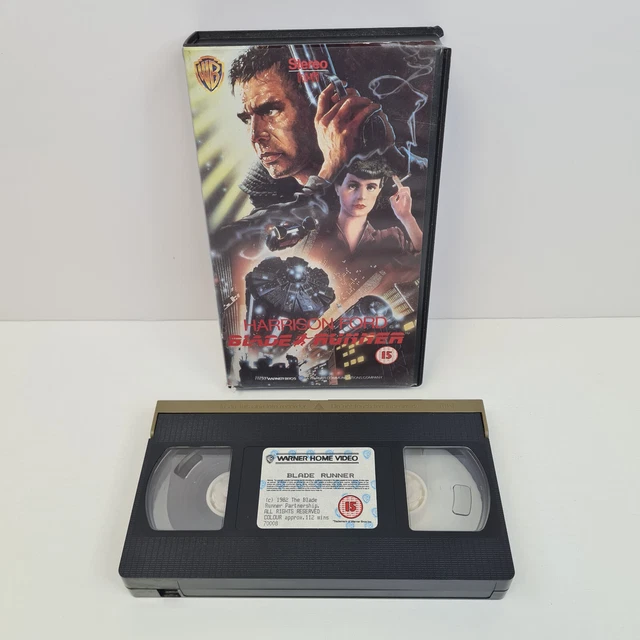BLADE RUNNER 1982 VHS Harrison Ford UK PAL Vintage Warner Bros £14.99 ...