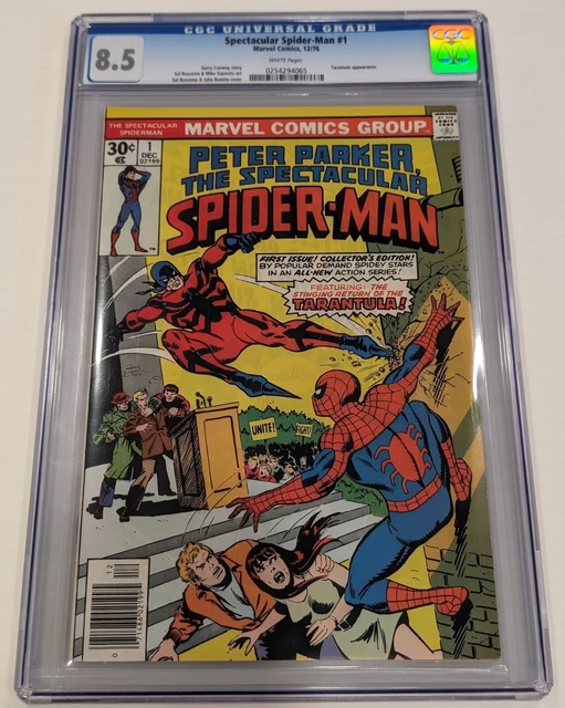 SPECTACULAR SPIDER-MAN ISSUE Number 1 Marvel Comics 12/76 Cgc Graded 8. ...