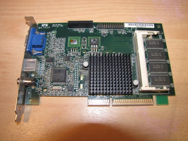 MATROX MYSTIQUE G200 with TV-out option (rare) graphics card EUR 50,00 - PicClick FR