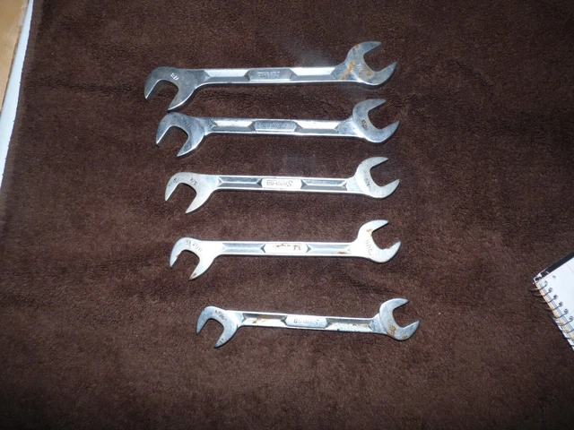 SNAP-ON VS FOUR Way Angle Head Open End Wrench Set 5PC 5/8-7/8 EUR 123 ...