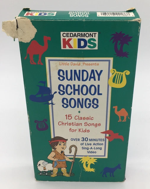 SUNDAY SCHOOL SONGS (Vhs) Cedarmont Kids Sing-Along Christian Music ...