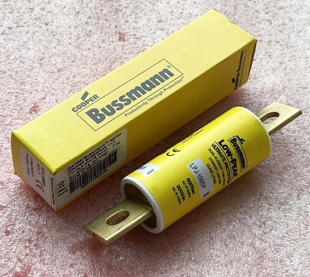 1PC ORIGINAL BUSSMANN LPJ-100SP LPJ100SP 100A 600Vac LOW-PEAK DUAL ...