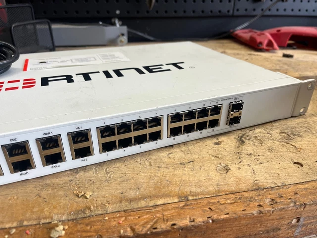 FORTINET FG-100E FORTIGATE Security Appliance Firewall w/ Power Cord ...