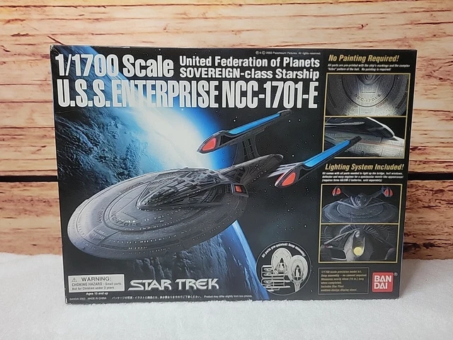 BANDAI STAR TREK U.S.S. Enterprise NCC-1701-E 1/1700 Scale Unassembled ...