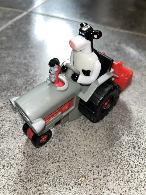 BACK AT THE Barnyard movie figure toy Otis Pip Pushalong Tractor cow ...