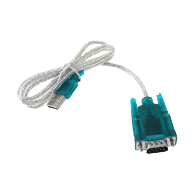 BLACK USB TO RS232 RS-232(DB9) Serial Cable Standard Adapter Converter ...