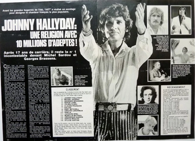 JOHNNY HALLYDAY => coupure de presse 2 pages 1977 / CLIPPING EUR 5,00 ...