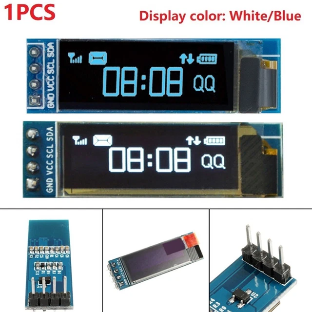 I2C OLED DISPLAY Module 0.91Inch I2C SSD1306 OLED Display I2C OLED ...