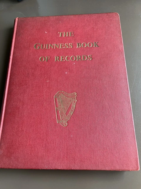 RARE VINTAGE BOOK - Guinness Book of Records 1958, 1st impression £30. ...
