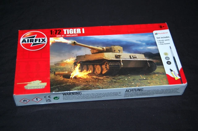 AIRFIX 1/72 SCALE German Sd.kfz.181 Tiger I Ausf E Heavy Tank Model Kit ...