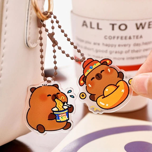 CUTE CAPYBARA KEYCHAIN Pendant Cartoon Capybara Bag Pendant for Girl $4 ...