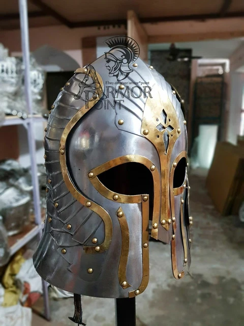 ANTIQUE SCA LARP Medieval Helmet General Gondor Fantasy Armor Steel ...