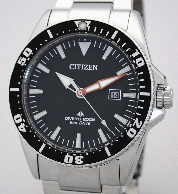 CITIZEN ECO-DRIVE PROMASTER DIVER Orologio da Sub Acciaio + Cinturino ...