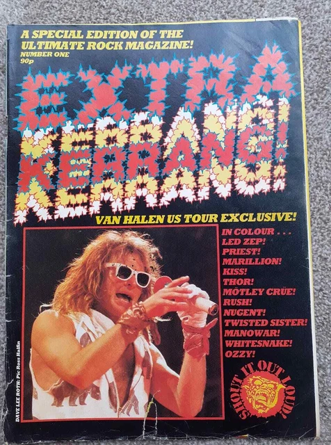 KERRANG! EXTRA MAGAZINE Issue 1 1984 Van Halen Led Zep Marillion £4.99 ...