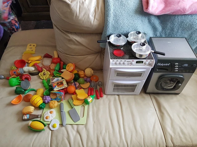 ELECTRONIC WASHING MACHINE Oven Role Play Toy Hotpoint Kids Children ...
