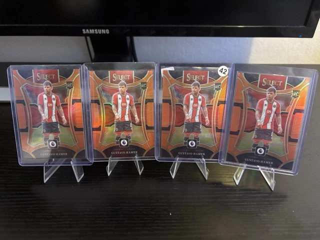 4 PANINI PREMIER League Select Sheffield United Orange /75 Gustavo ...