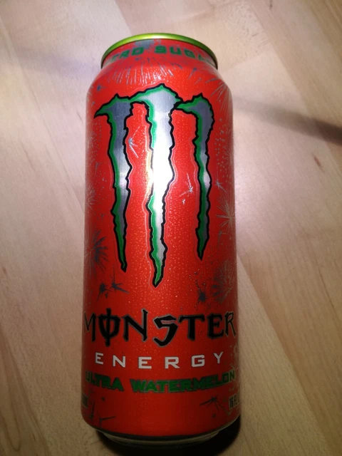 1 VOLLE ENERGY drink Dose Monster Ultra Watermelon Zero Sugar Can FULL ...