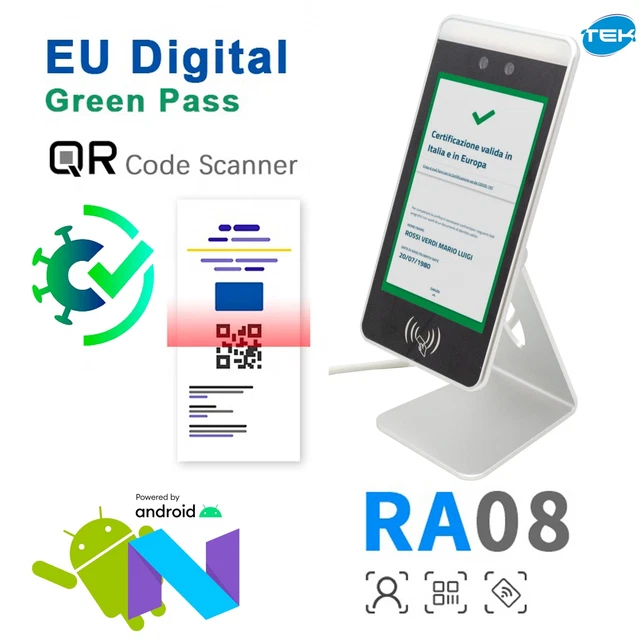 VERT PASS AUTENTICAZIONE Contrôle Entrées Scanner Lecteur Automatique ...