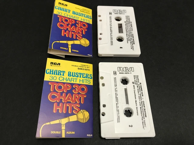 CHART BUSTERS TOP 30 Chart Hits Australian Double Cassette Tape EUR 17 ...