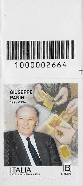 ITALY 2025 GIUSEPPE Panini Stamp New With Italian Post Barcode £2.31 ...