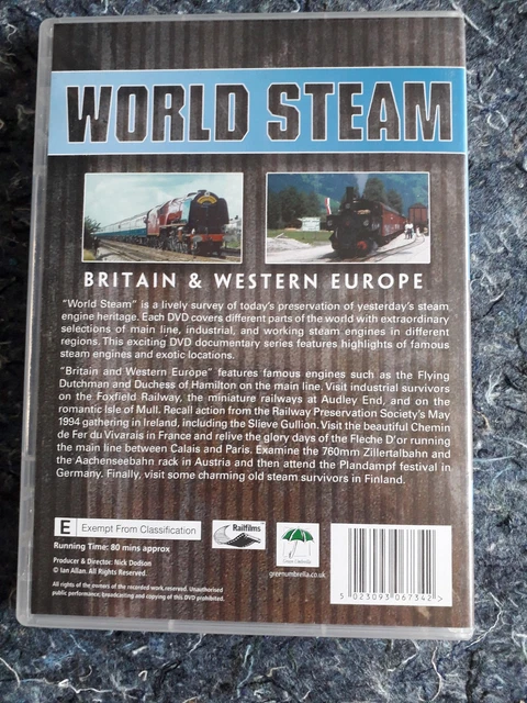 WORLD STEAM - Britain and Western Europe DVD £4.38 - PicClick UK