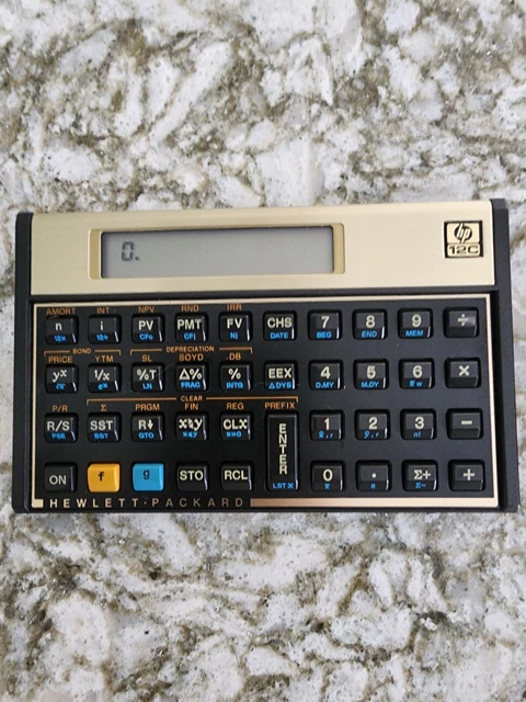 VINTAGE HEWLETT PACKARD HP 12C Handheld Financial Calculator TESTED ...